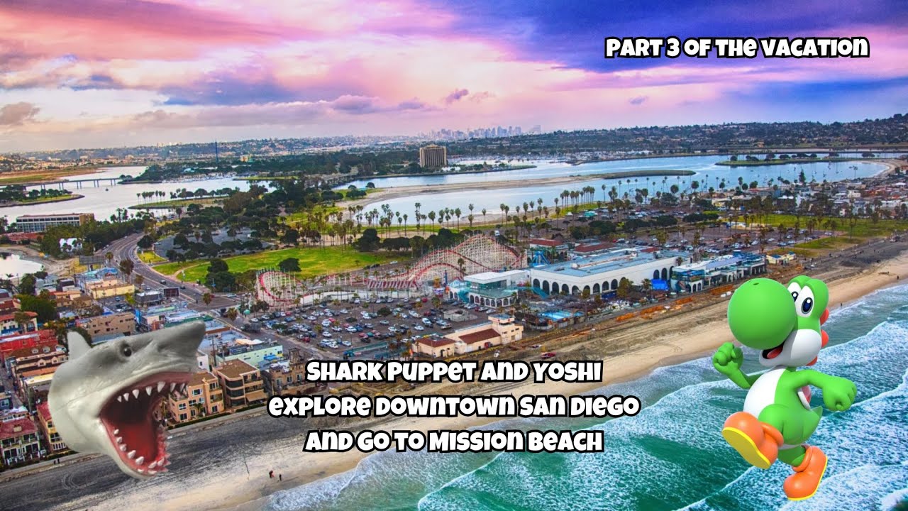SB Movie: Shark Puppet and Yoshi explore downtown San Diego and go to ...