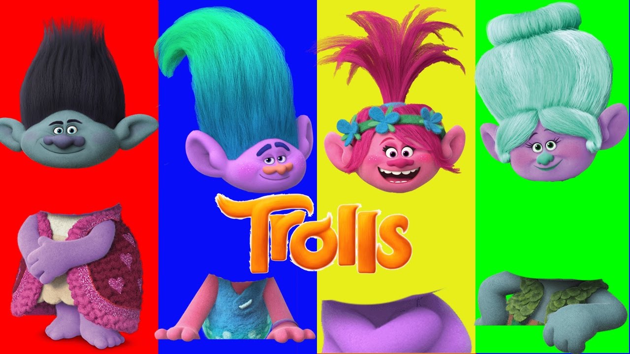 Wrong Heads on Trolls movie Celeste Corner Fun Matching Game! - YouTube