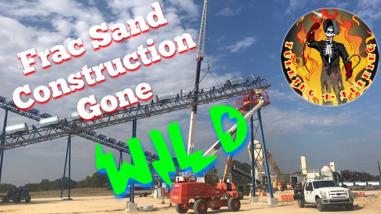 Frac sand construction gone WILD up close with Mavic drone (Episode 2 ...