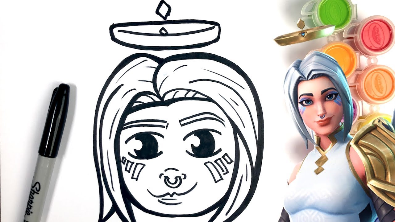 COMMENT DESSINER L'ANGE - FORTNITE - YouTube