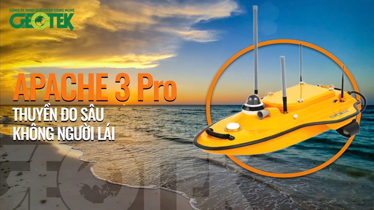 Thuyền đo sâu không người lái APache3 Pro - YouTube