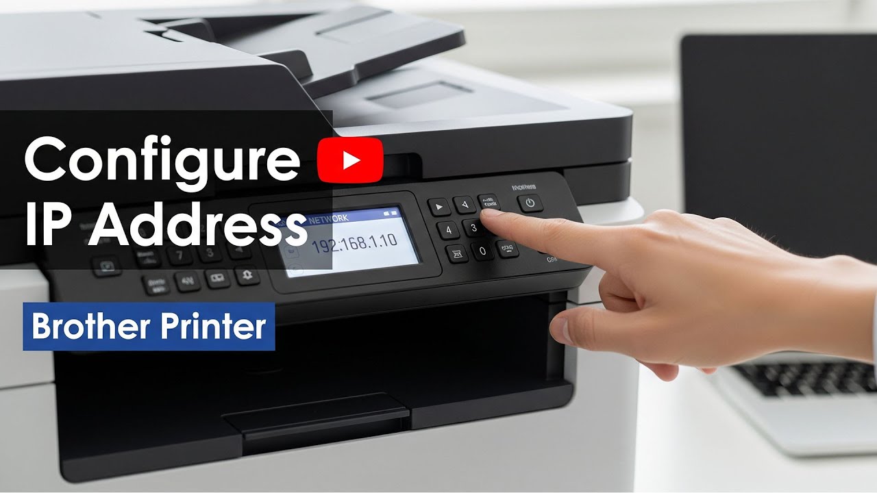 How to Configure IP Address in Brother Printer - YouTube