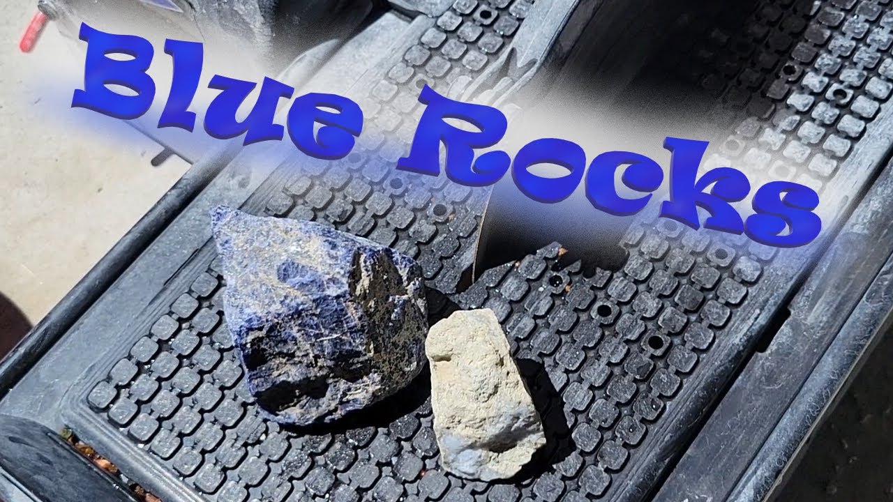 Cutting and Cabbing Blue Rocks, Sodalite and India Blue Lace Agate ...