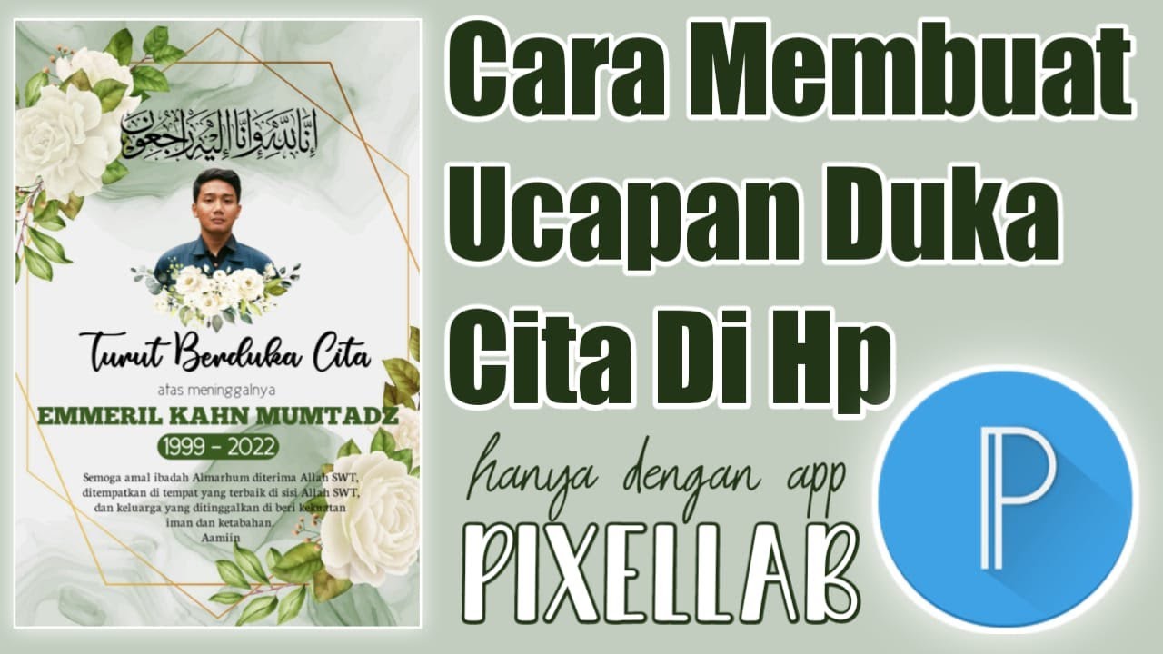 Cara Membuat Ucapan Duka Cita #pixellab - YouTube