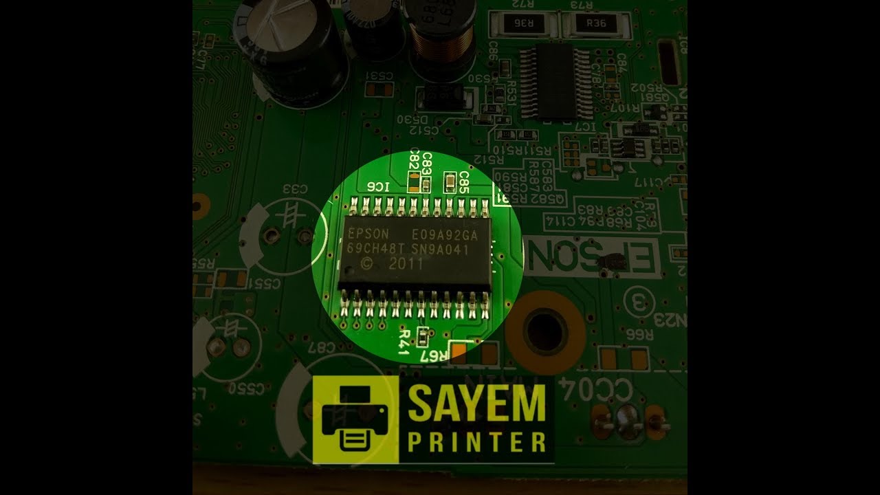 Cara Ganti IC Power Epson E09A92GA L series L120 L310 L220 L360 - YouTube