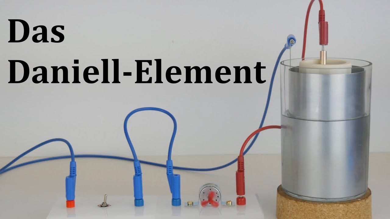 Das Daniell-Element | Kupfer-Zink-Batterie | Daniell cell copper zinc ...