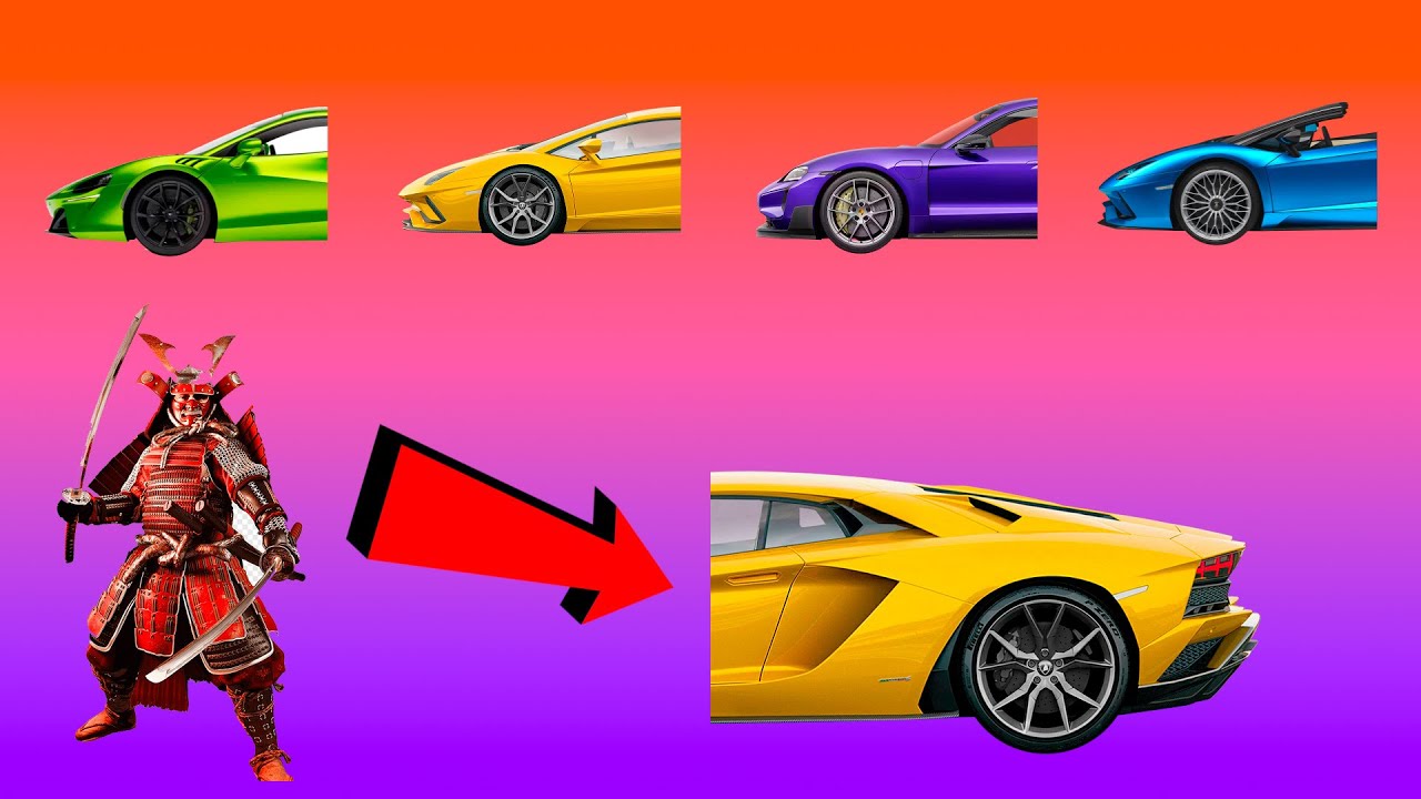 🏎️ CORRECTLY GUESS THE PART OF THE LAMBORGHINI SUPERCAR PUZZLE MATCHING ...