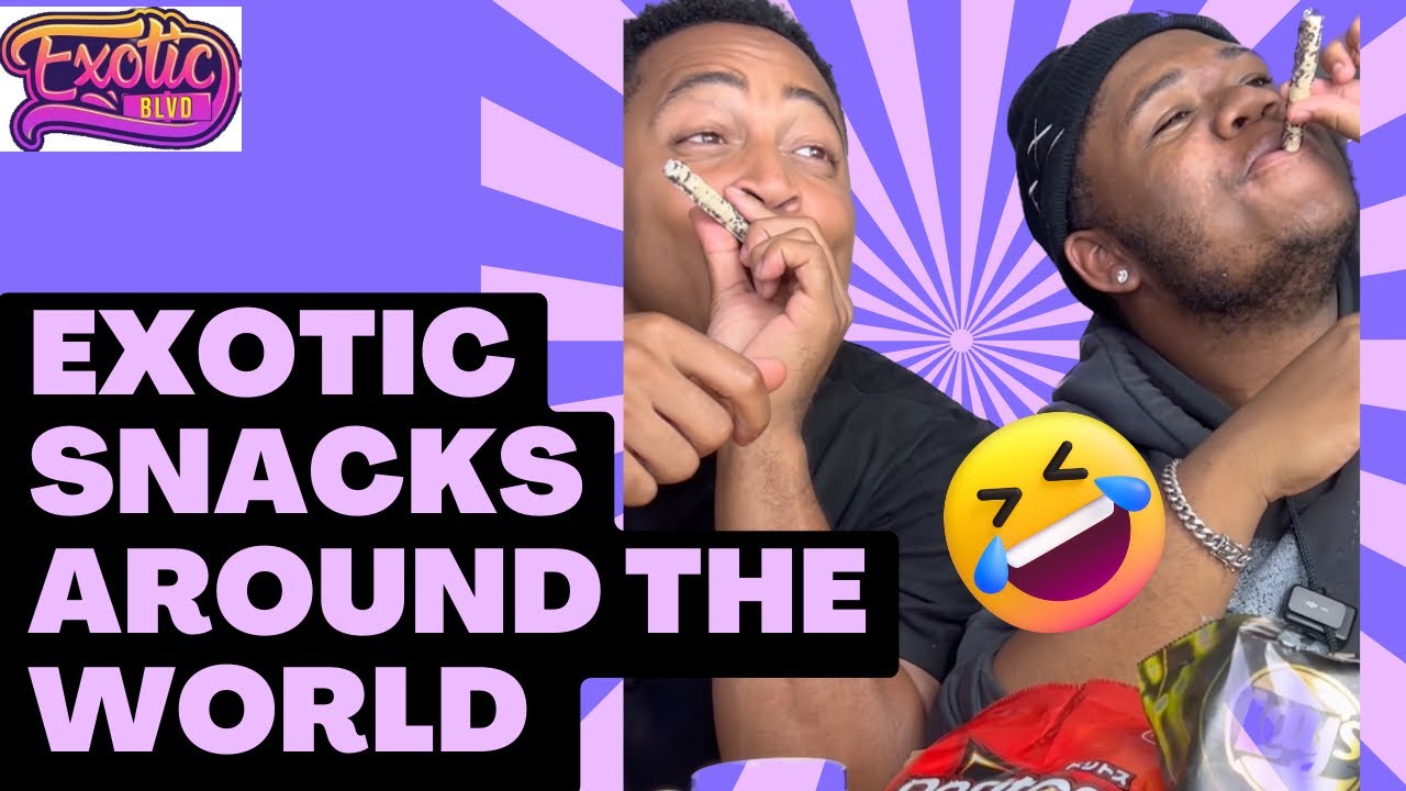 Try Not to VOMIT 🤮 (Trying EXOTIC SNACKS from Around The World) - YouTube