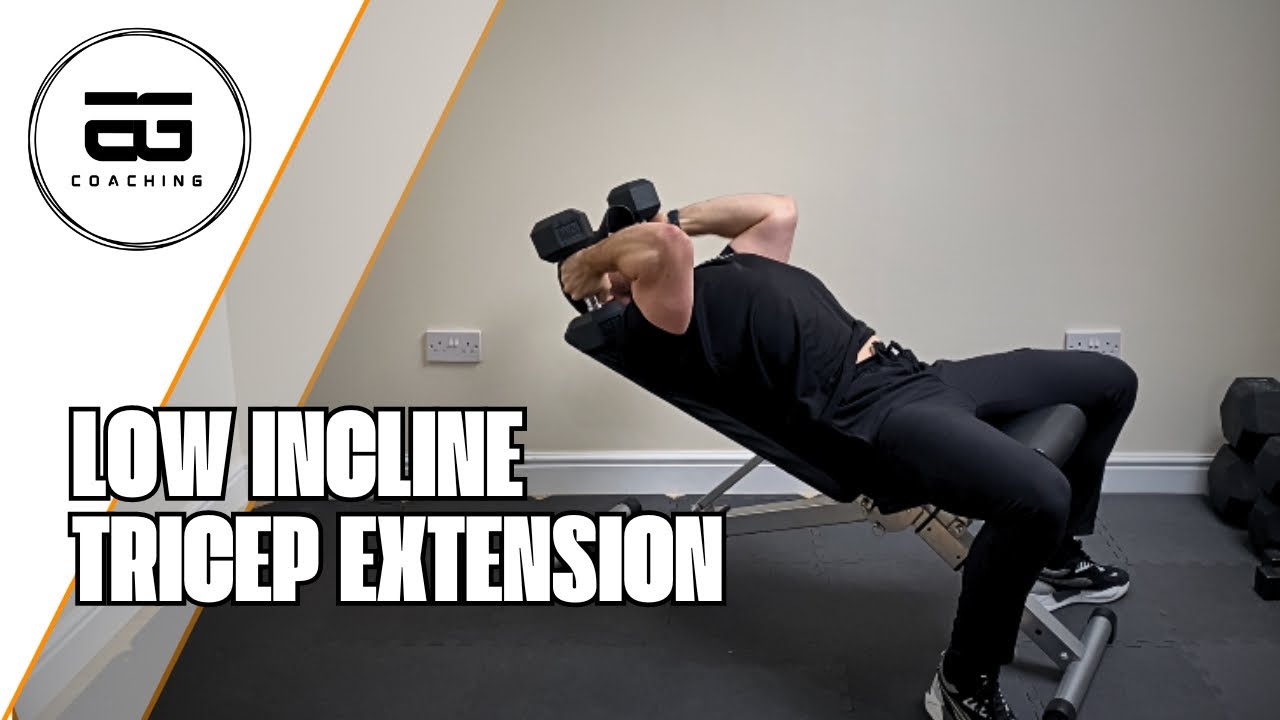 Low Incline DB Tricep Extension - YouTube