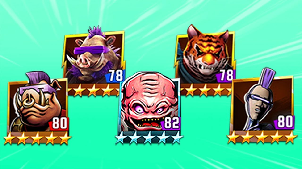 TMNT Legends Bebop Classic, Krang Classic, Tiger Claw, Bebop Movie ...