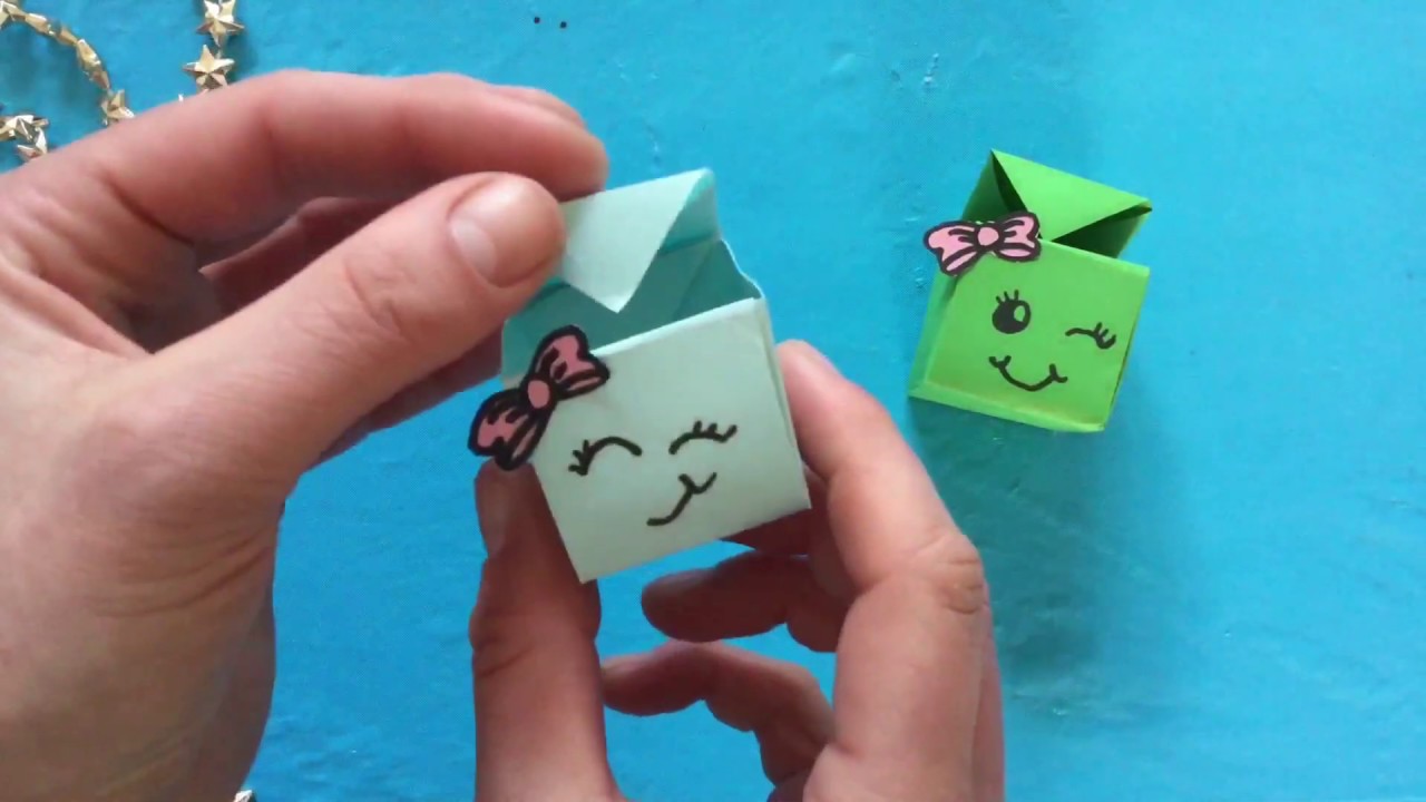 ♥︎ DIY: ORIGAMI SCATOLA ♥︎ Lavoretti con la carte semplici: Fai da te ...
