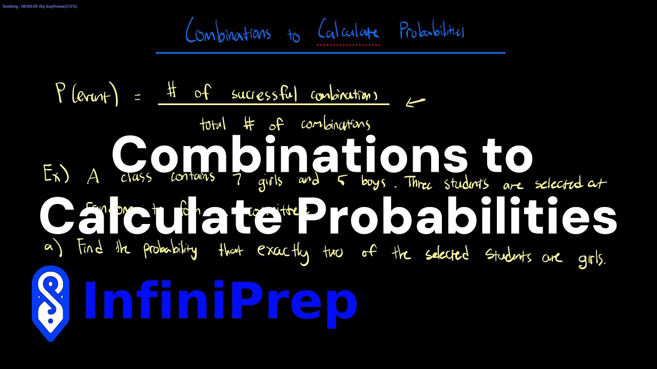 IB Math AA | Combinations to Calculate Probabilities - YouTube