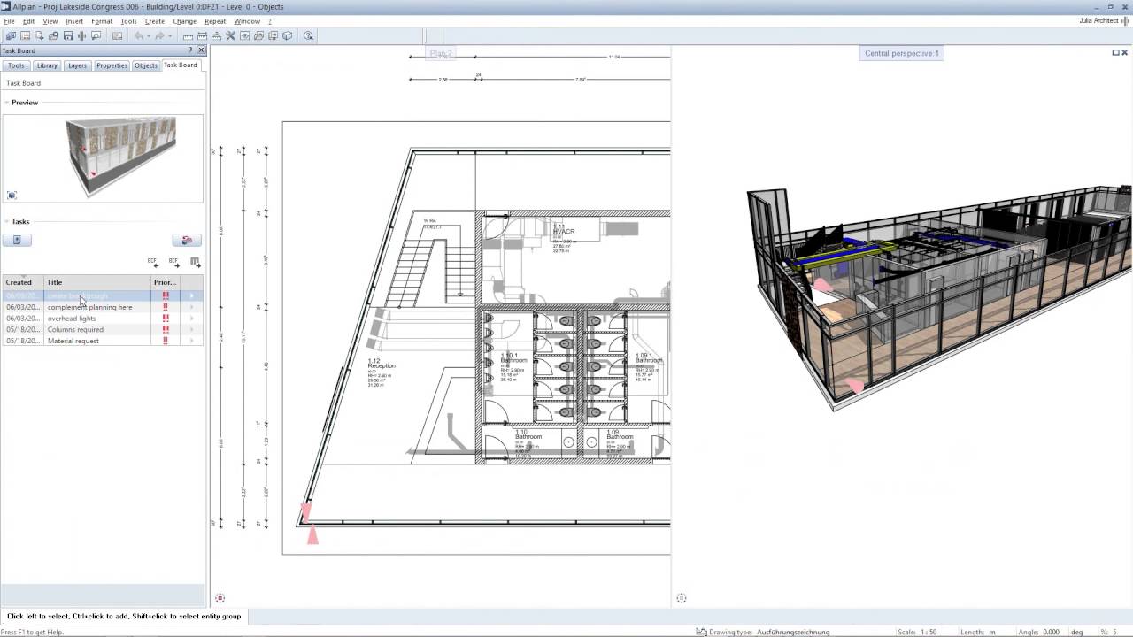 Allplan Architecture 2017: bim+ Kollisionskontrolle - YouTube