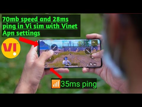 70mb speed and 35ms ping in Vi sim with Vinet Apn settings | Pubg ping ...