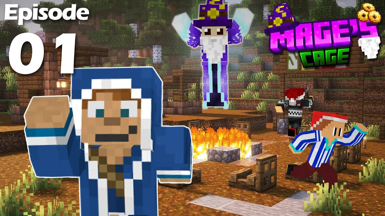 Mage's Cage ep 1 - A Magical Hardcore Adventure BEGINS - YouTube