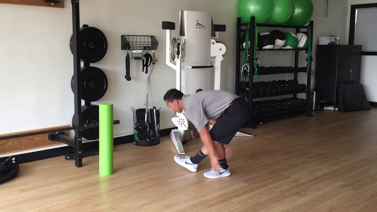 Standing Calf and Hamstring - YouTube