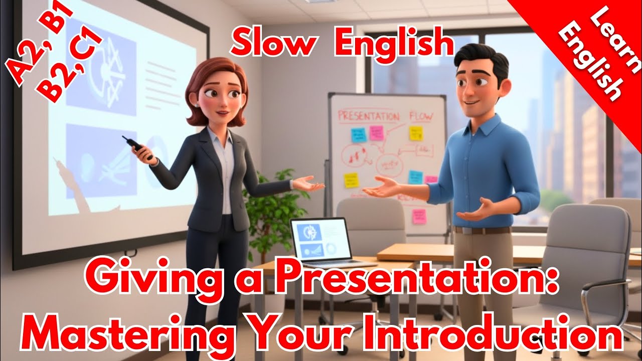 Mastering Your Presentation Introduction | English Speaking Practice B1 ...