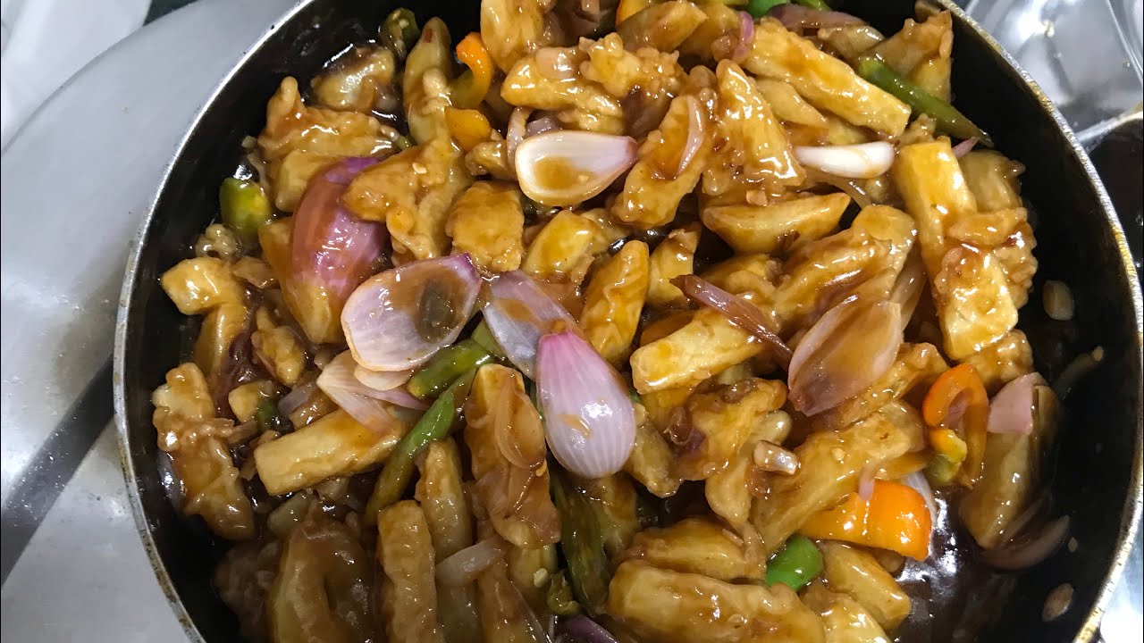 चिली पोटेटो | Home Made Chilli Potatao Recipe | Restaurant Style ...