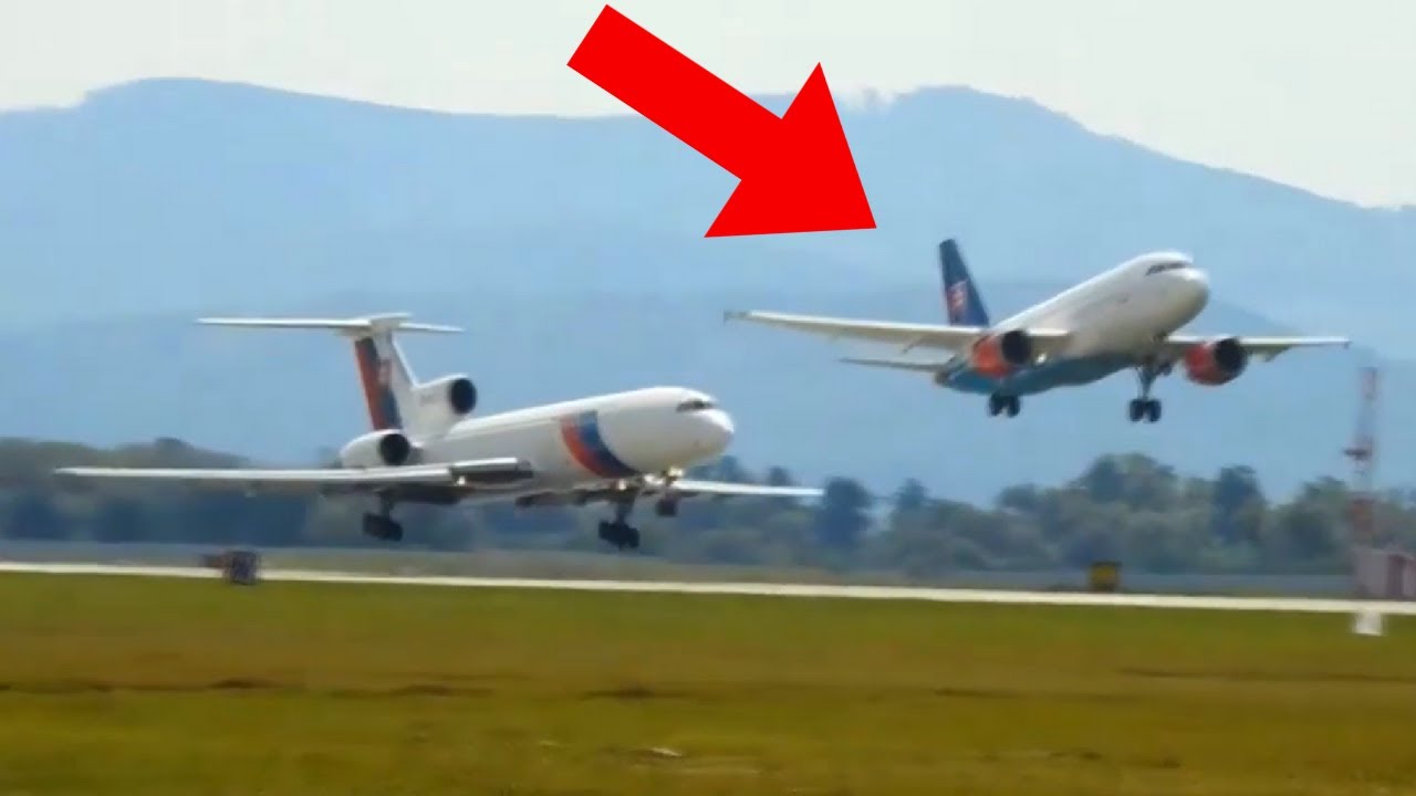 Planes Nearly Collide On Runway - Daily Dose of Aviation - YouTube