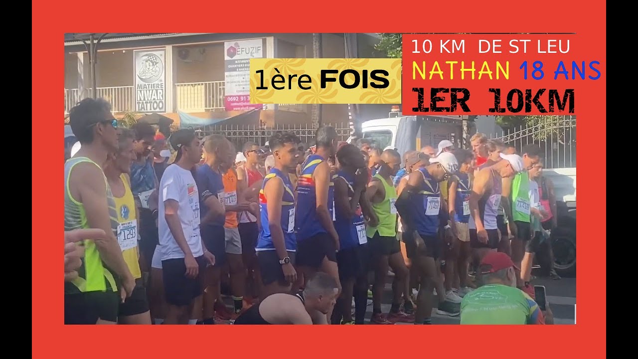 Jeudi 15 août : 10 km de à Saint-Leu: 1ère fois pour Nathan - YouTube