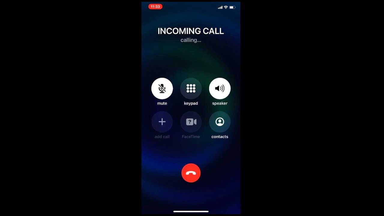 Apple iPhone 12 Outgoing call (iOS 14) - YouTube
