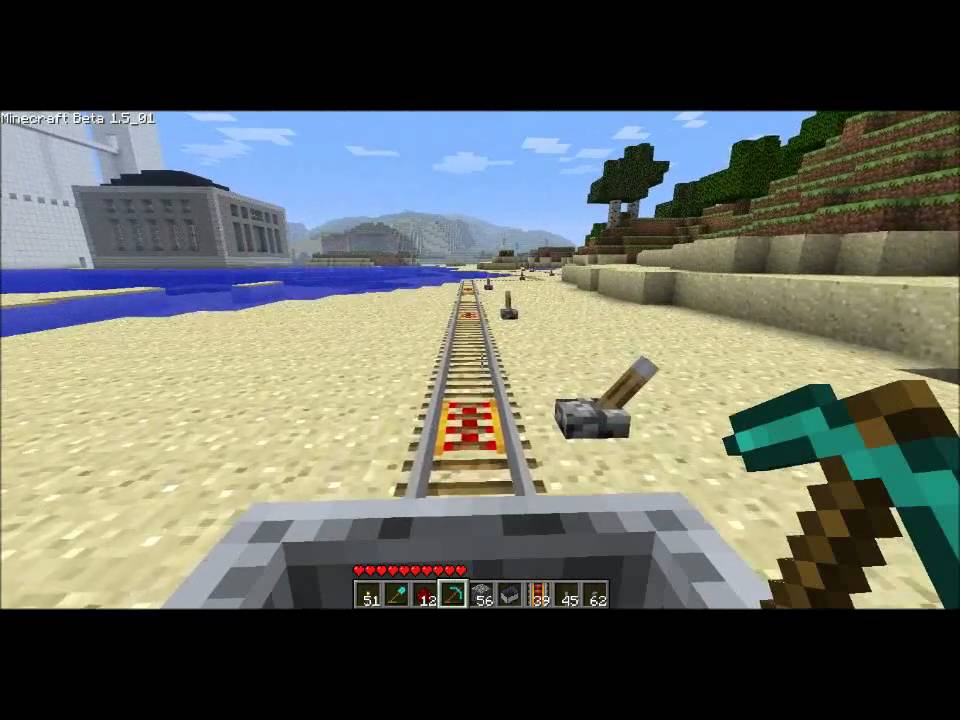Minecraft Auto Minecart Station 1.5_01 - YouTube