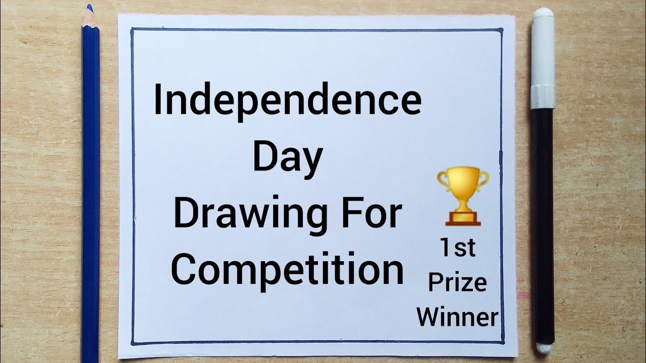 Independence Day Drawing || How to Draw Independence Day Drawing ...