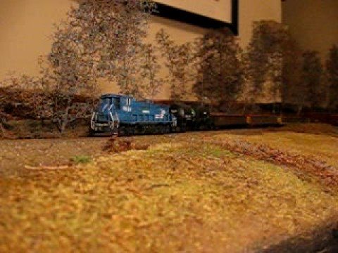Conrail N Scale MP15 on my layout - YouTube