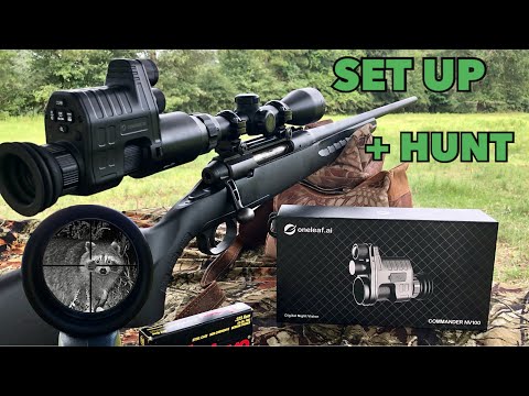 One Leaf Commander NV100 Review Day/Night Vision Scope Recorder + .243 Raccoon Hunt