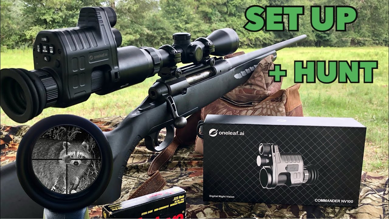 One Leaf Commander NV100 Review Day/Night Vision Scope Recorder + .243 ...