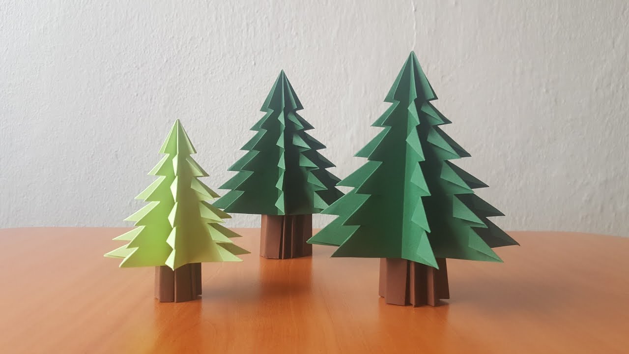 EASY ORİGAMİ TREE - YouTube