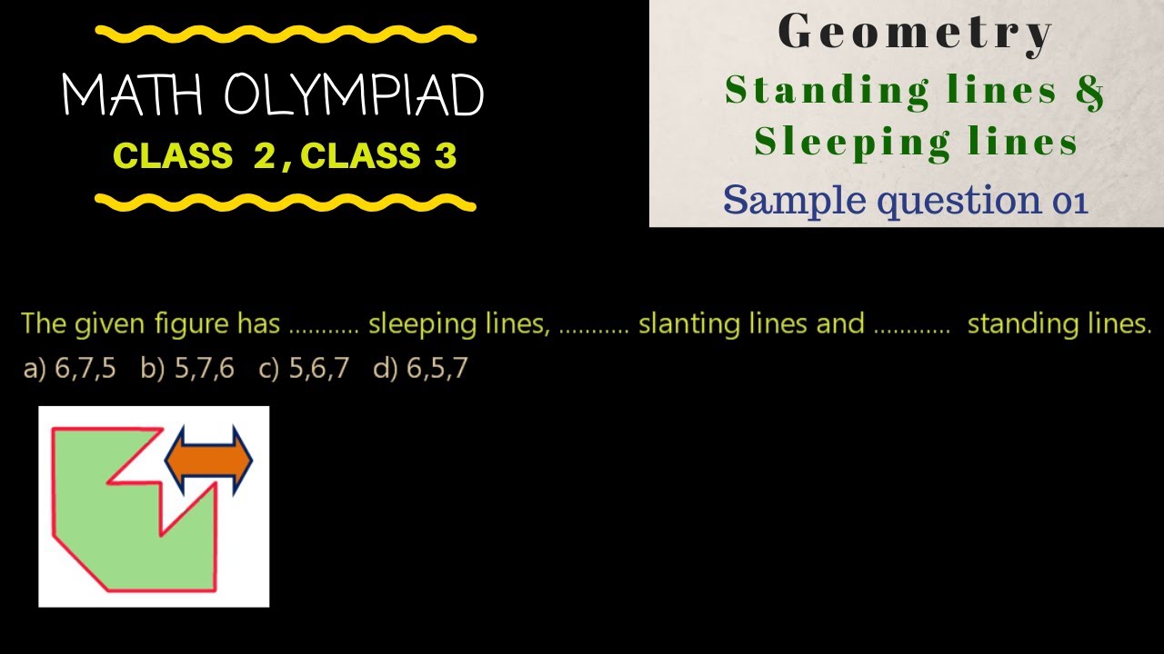 Geometry Sample Question _sleeping,slanting and straight lines # ...