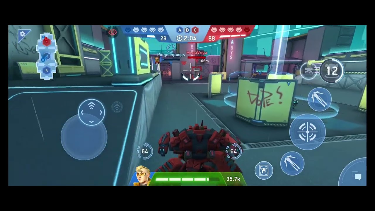 mech arena control point clash walk through tight game narrow win - YouTube