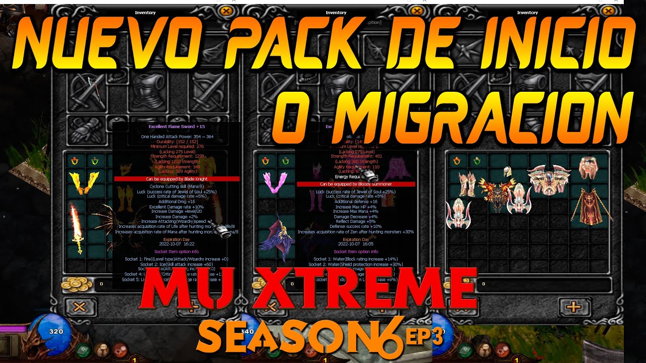 MIGRACION O PACK DE INICIO MU XTREME SEASON 6 EPISODIO 3 - YouTube
