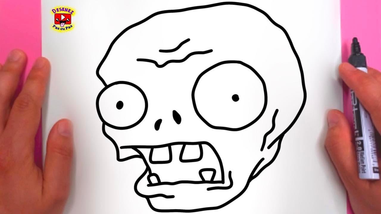 Monstru de HALLOWEEN - Desenez si Colorez un ZOMBIE - Pas cu Pas 🎃 HOW ...