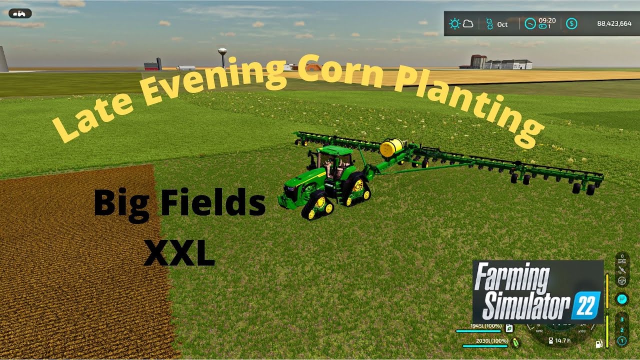 FS22 Big Fields XXL Planting Corn On A Small Field Using Courseplay ...