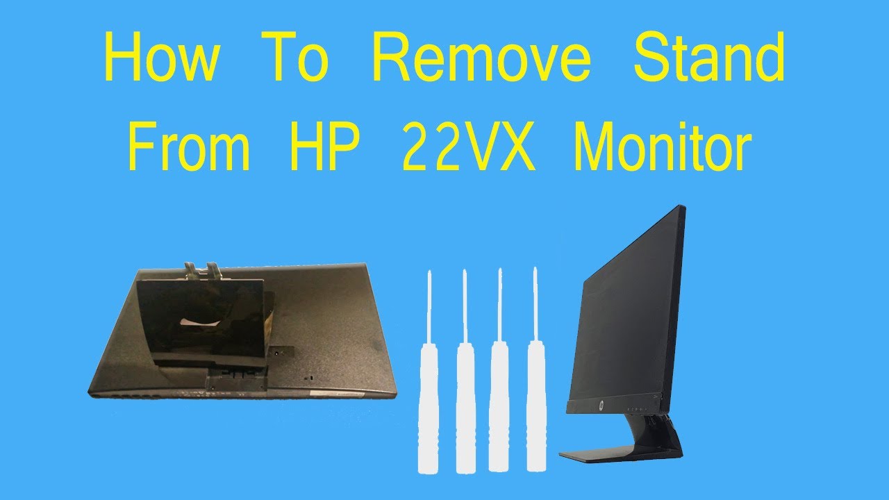 How To Remove Stand From HP Monitor. Detach 22VX Monitor Based stand#hp ...