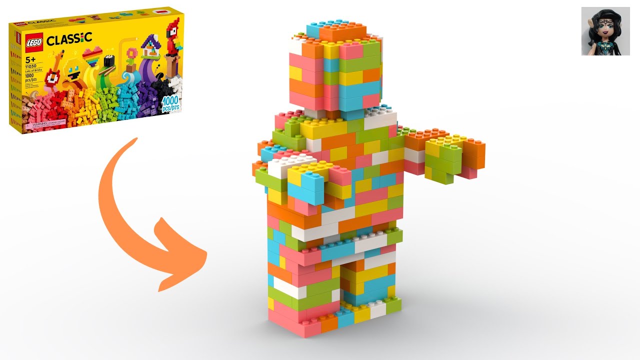 BIG MINIFIG Lego classic 11030 ideas How to build - YouTube