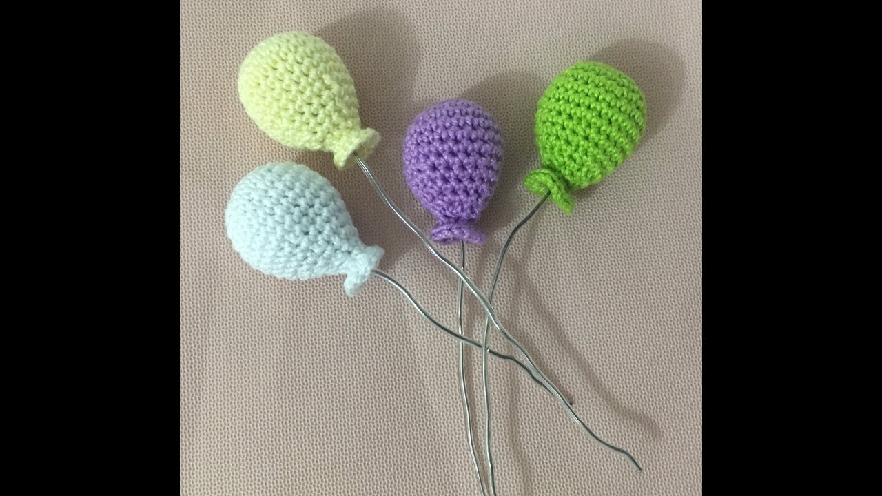 Crochet balloons for decoration | Crochet Balloons for amigurumi doll ...