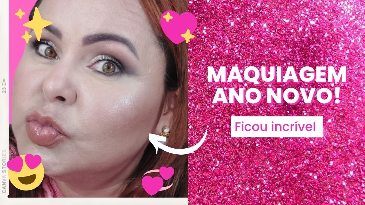 MAQUIAGEM PARA ANO NOVO E FESTAS DE FIM DE ANO, MAQUIAGEM FÁCIL, PASSO ...