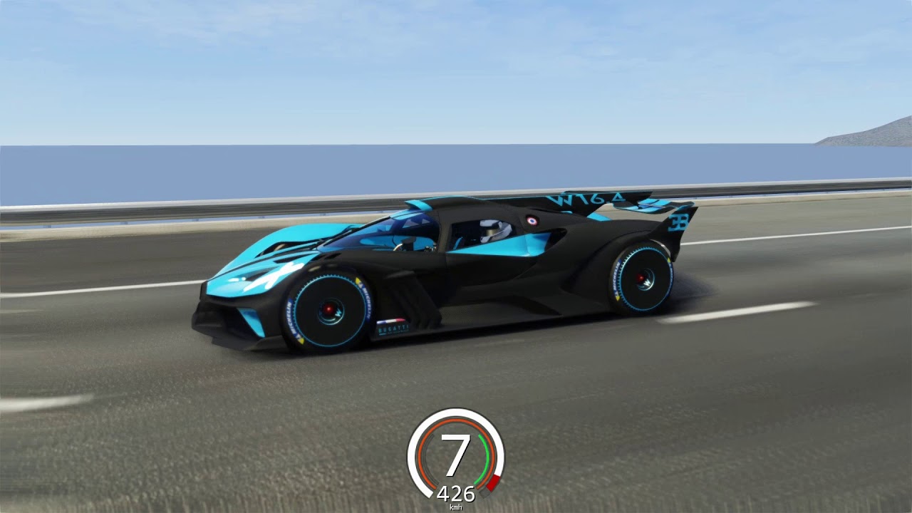 Bugatti Bolide Top Speed 434km 부가티 볼리드 최고속도 - YouTube