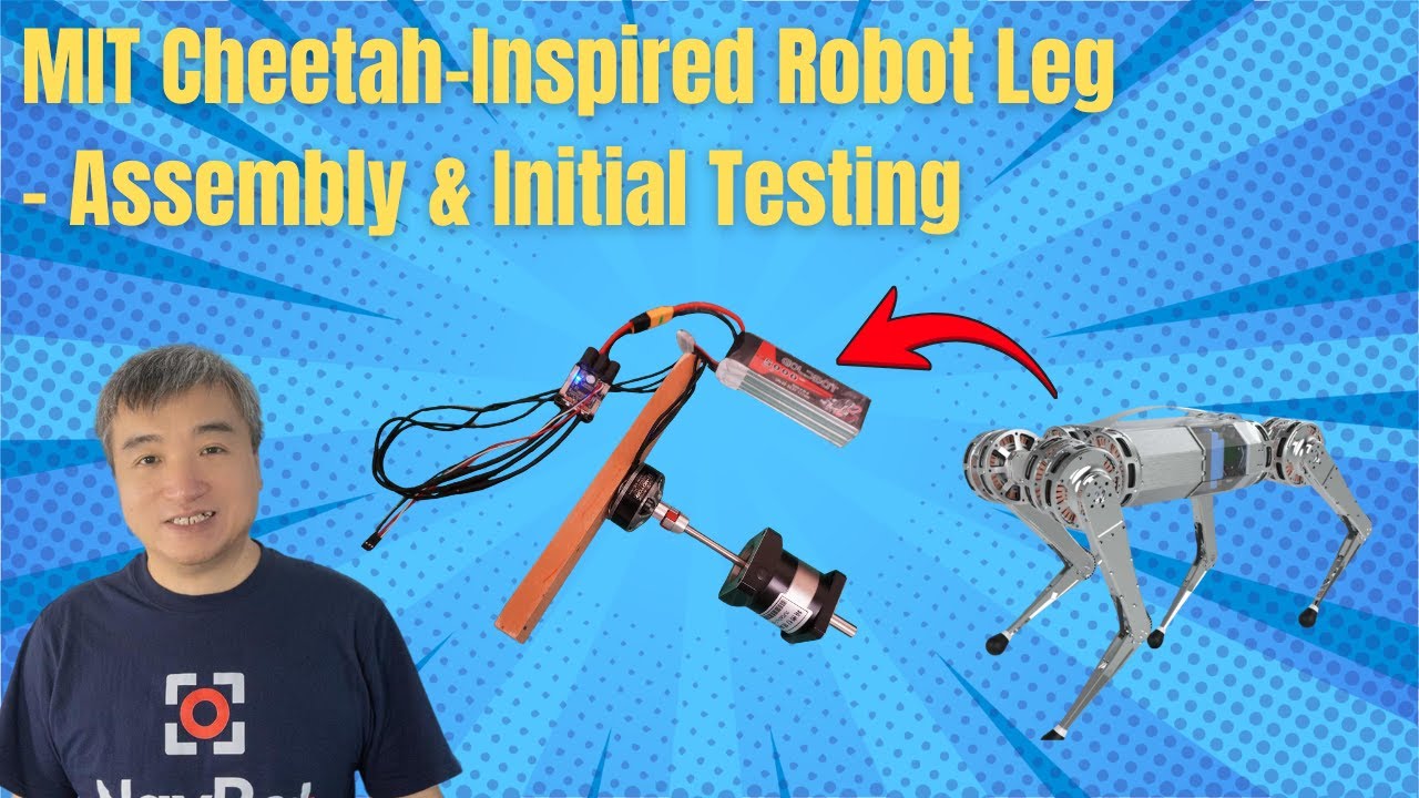 MIT Cheetah-Inspired Robot Leg – Assembly & Initial Testing - YouTube