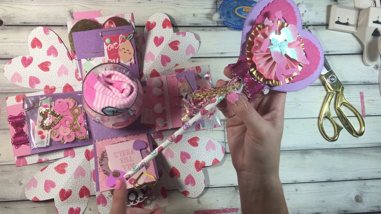 Filling up an EXPLODING BOX- Process Video - YouTube