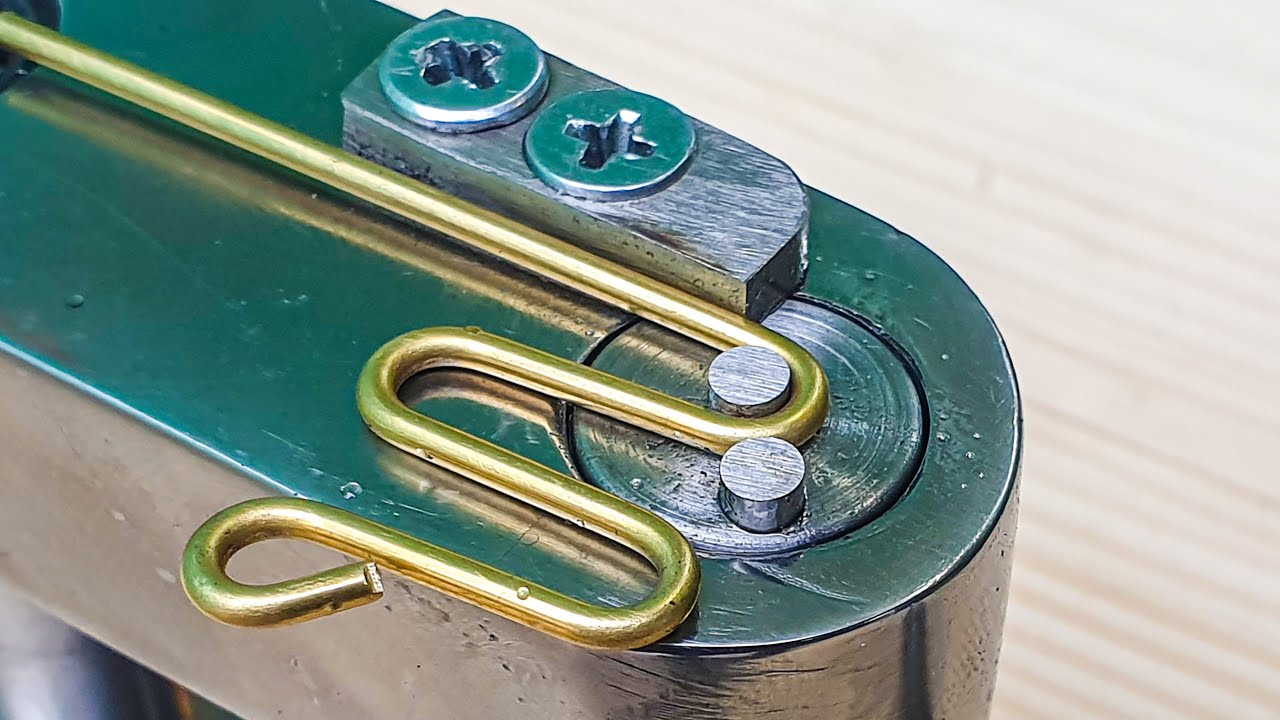 DIY Mini Bender from a steel screw - YouTube