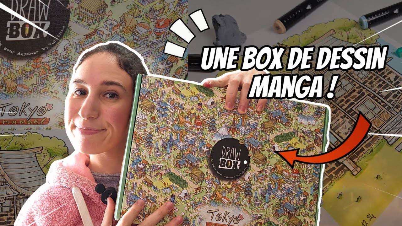 J'OUVRE et je TESTE la box de DESSIN Tokyo MANGA de TutoDraw ! - YouTube