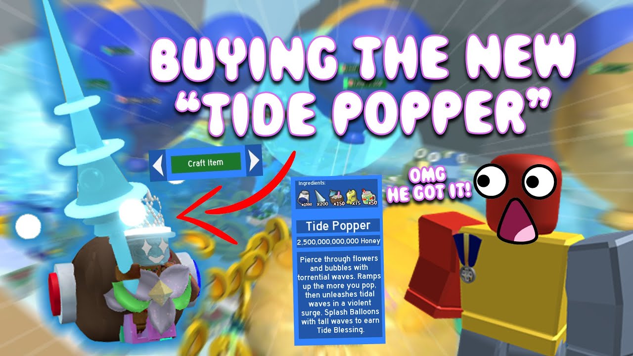 So ... I Bought the *TIDE POPPER* in Bee Swarm Simulator! - YouTube