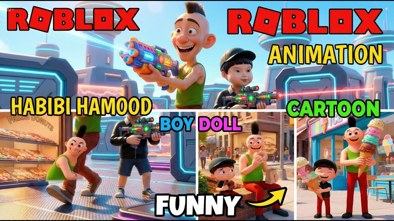 Roblox Hamood Habibi Tower-Hamood Habibi &Boy Doll - YouTube