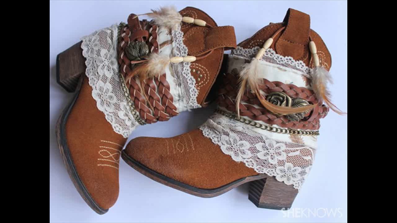 15 DIY Ideas to Refresh Your Old Boots - YouTube