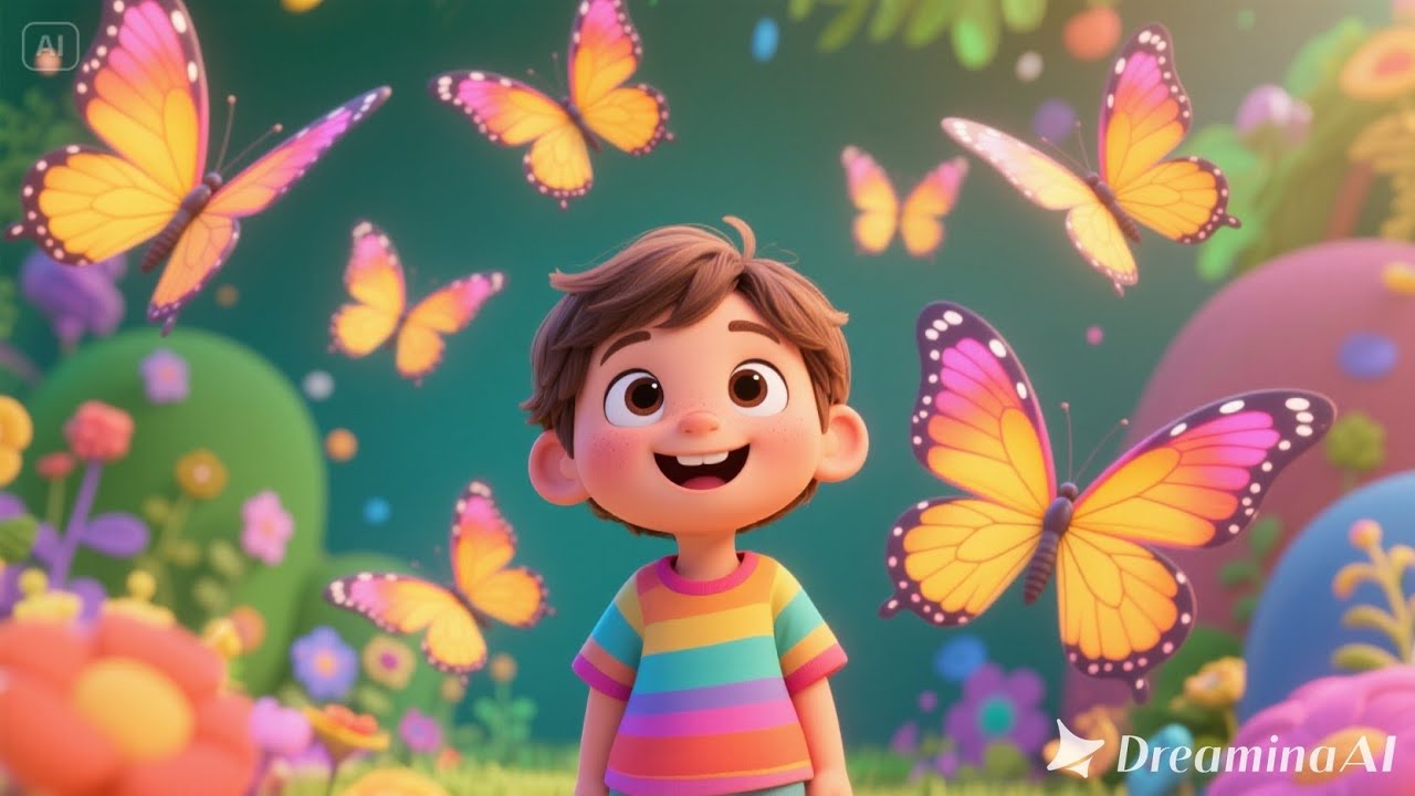 Ten Little Butterflies Flying | Counting Song for Kids | Fun Nature ...
