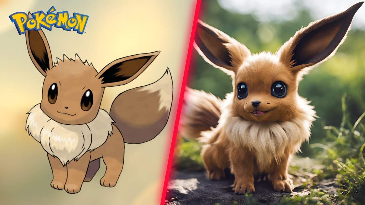 ALL EEVEE EVOLUTIONS IN REAL LIFE! 😱 - YouTube